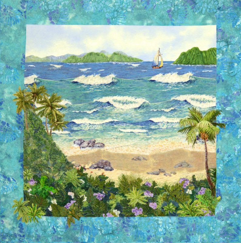 Tropical Adventure – Joyce R. Becker Landscape Quilts